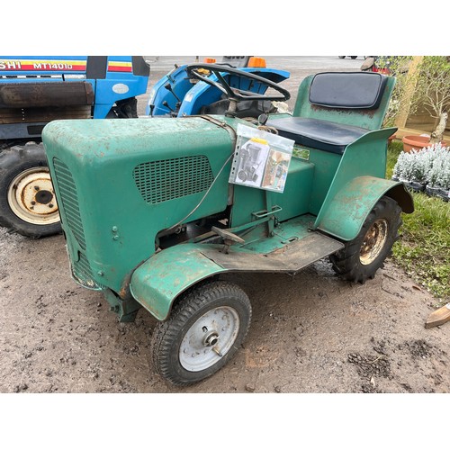 Mayfield Merlin garden tractor. 1966. One of only 109 made