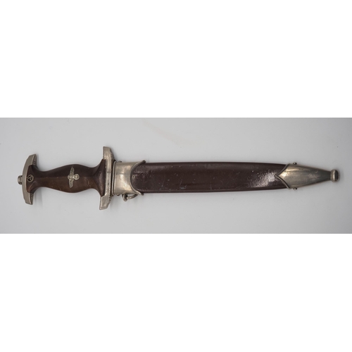 WWII German Nazi SA parade dagger with RZM stamp maker M7/85 with scabbard