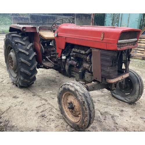 Massey Ferguson 165 tractor, 1966. Runs - started first time after ...