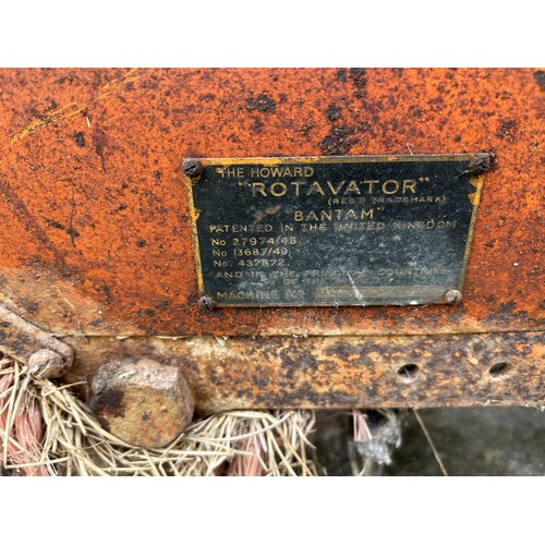 Howard Bantam rotavator c. 1950 with original manual and typed sheets ...