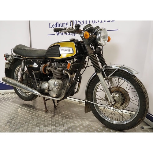 Triumph Trident motorcycle. 1974. 741cc Frame No. KJ06027 Engine No ...