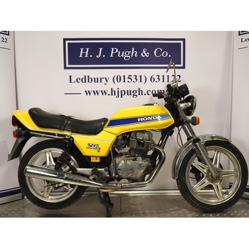 Honda CB250N Super Dream motorcycle. 250cc Frame No. CB250N 2023597 ...