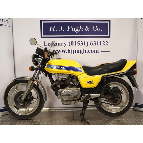 Honda CB250N Super Dream motorcycle. 250cc Frame No. CB250N 2023597 ...