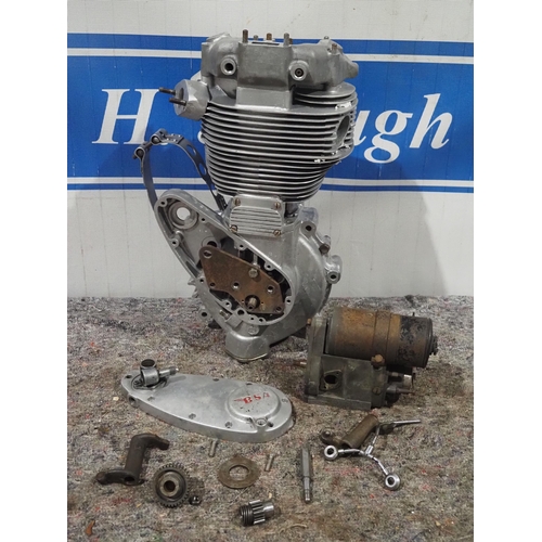 BSA Goldstar engine parts to include magneto, c1950s. Engine No. DBD.34 ...