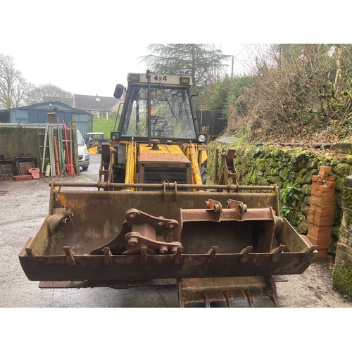 JCB 3CX 4x4. C/w 3 buckets and forks New tyres recently fitted, showing ...