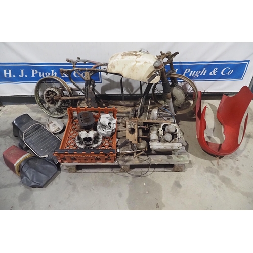 Norton Dominator cafe racer project. Frame No. 14 92110