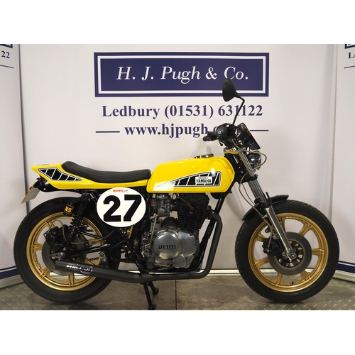 Yamaha XS250 flat track motorcycle. 1979. 249cc Frame No. 101348 Engine ...