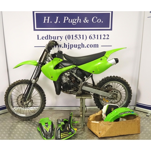Kawasaki 85 Big wheel motocross bike. 2009 Runs and rides. Comes with ...