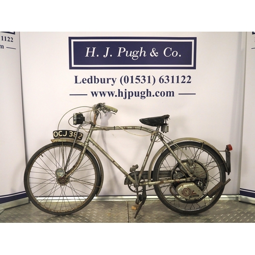 Phillips Cyclemaster bicycle. 32cc. 1956. Engine turns over. Comes with ...