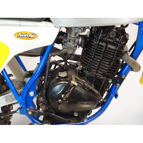 Suzuki DR370 twin shock motocross bike. Frame No. 103250 Engine No ...