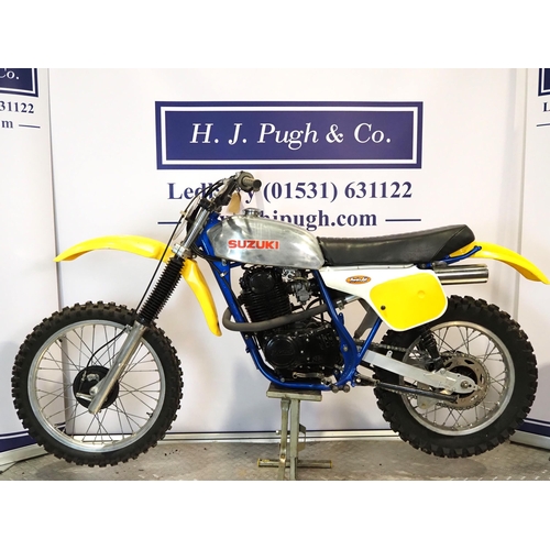 Suzuki DR370 twin shock motocross bike. Frame No. 103250 Engine No ...