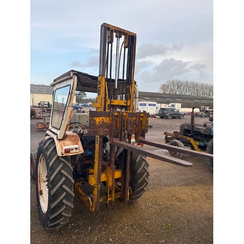 David Brown 996 tractor. 1973. Fitted with Sanderson fork