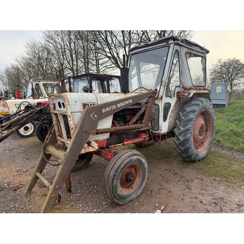 David Brown 1212 tractor. C/w loader, runs