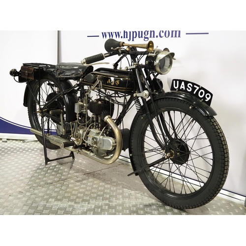 AJS model H4 motorcycle. 1927. 350cc Frame No. H74664 Engine No. 74664 ...