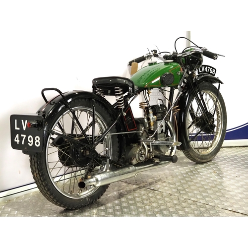 BSA B33-1 motorcycle. 1933. 247cc Frame No. A12946 Engine No. A1 1302 ...