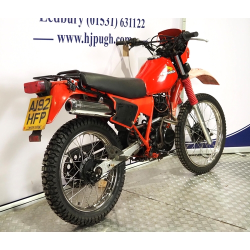 Honda XL125 motorcycle. 1984. 124cc Runs and rides, last ridden in Sept ...