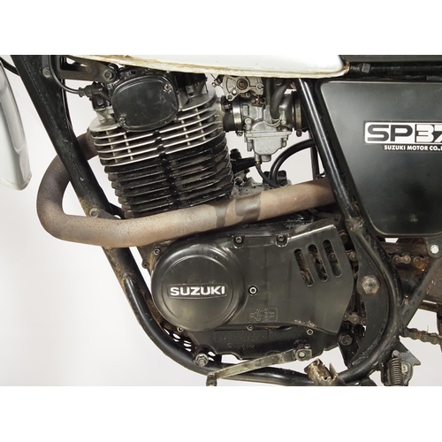 Suzuki SP370 motorcycle. 1978. 370cc Engine No. SP370-111571 Frame No ...