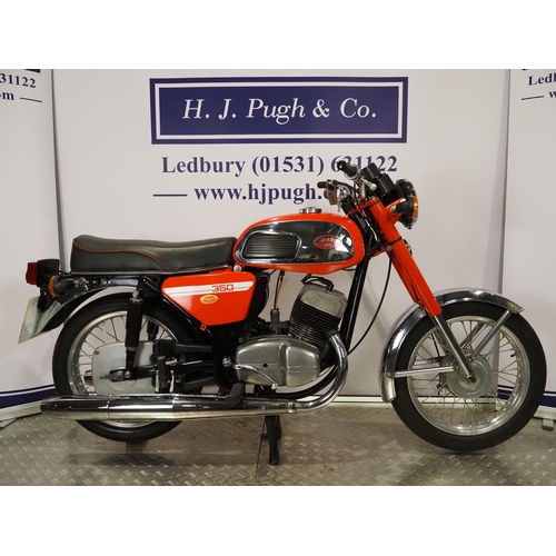 Jawa 350 motorcycle. 350cc. 1977 Frame No. 144399 Engine No. 001559 ...