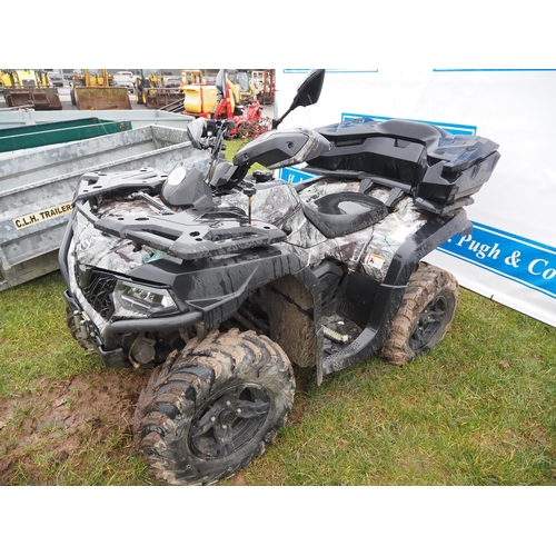 CF Moto quad 625cc. Runs and drives. WN21 BKU. Key in office