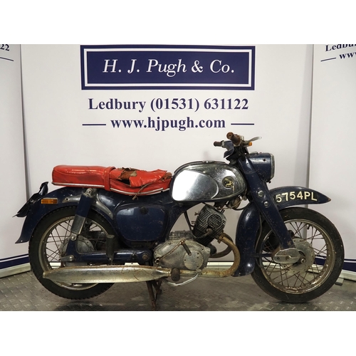 Honda Benly motorcycle project. 1962. 125cc Frame No. C92E-2502892 ...