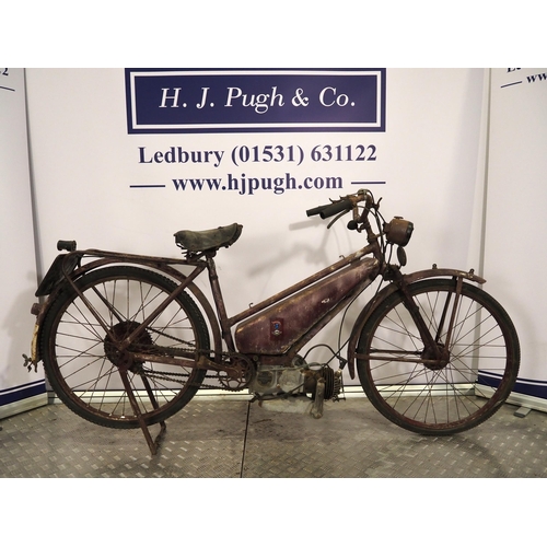 Excelsior autocycle project. 1947. 98cc Comes with DVLA printout ...