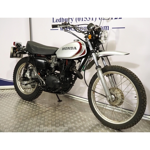 Honda XL250 motorcycle. 1973. 248cc Frame No. XL250-1054928 Engine No ...