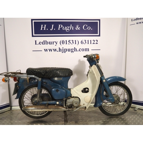 Honda C70 motorcycle. 1972. 70cc Engine turns over. Comes with DVLA ...