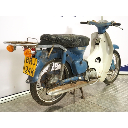 Honda C70 motorcycle. 1972. 70cc Engine turns over. Comes with DVLA ...