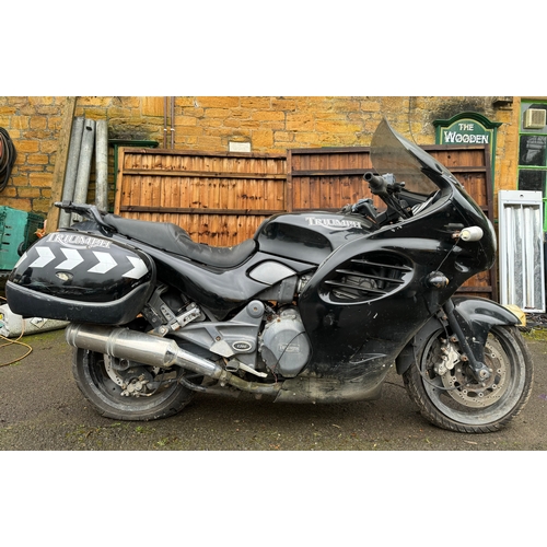 Triumph 1200 Trophy motorcycle. Been stood for many years. Reg. N341 ...