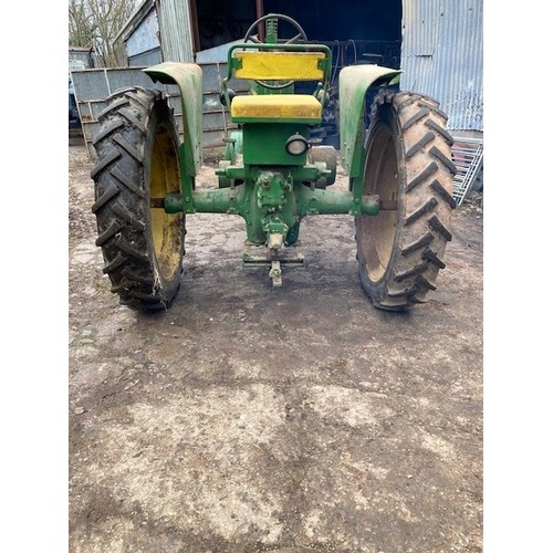 John Deere Model A 3 wheel tractor. Believed to be 1947. S/No. 608061 ...