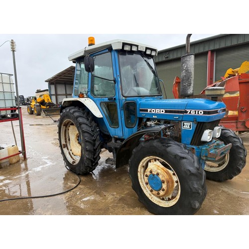 Ford 7610-111 tractor. Complete new engine 200 hours ago. 1 Previous ...