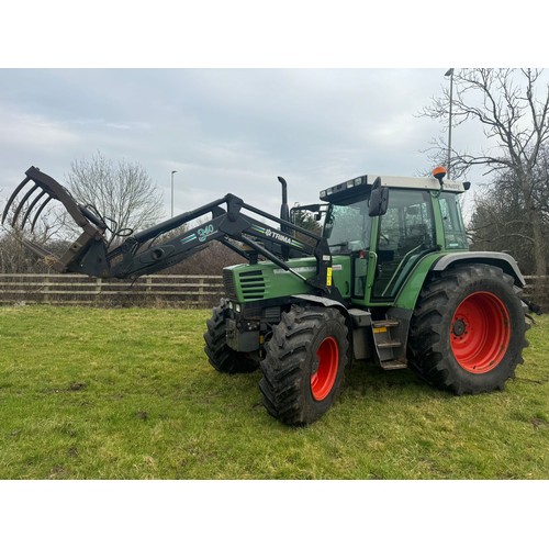 Fendt 510C tractor. C/w Trimma 340 loader, Euro headstock and grab ...