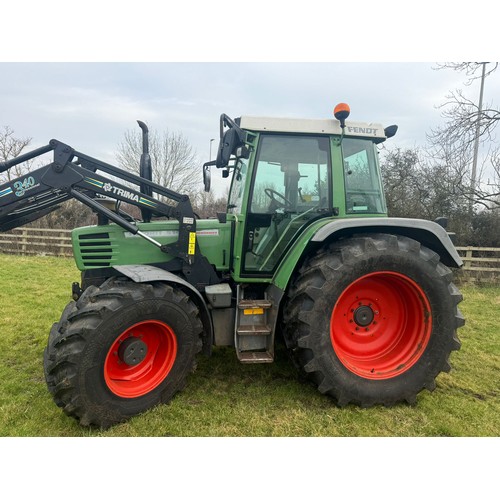 Fendt 510C tractor. C/w Trimma 340 loader, Euro headstock and grab ...