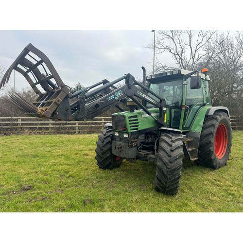 Fendt 510C tractor. C/w Trimma 340 loader, Euro headstock and grab ...