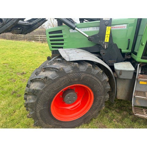 Fendt 510C tractor. C/w Trimma 340 loader, Euro headstock and grab ...