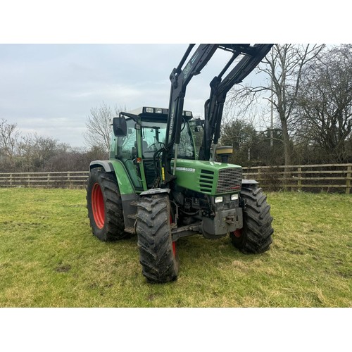 Fendt 510C tractor. C/w Trimma 340 loader, Euro headstock and grab ...