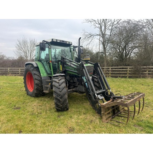 Fendt 510C tractor. C/w Trimma 340 loader, Euro headstock and grab ...