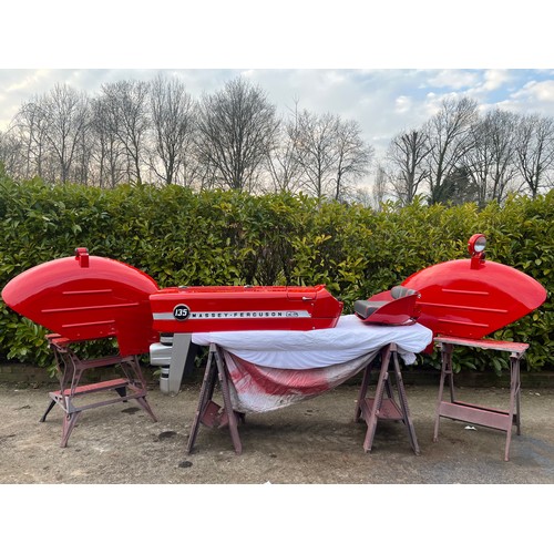 Massey Ferguson 135 original body panel set, bonnet, grille, dash, seat ...