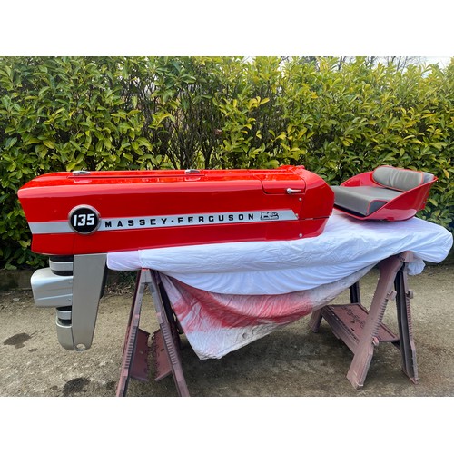 Massey Ferguson 135 original body panel set, bonnet, grille, dash, seat ...