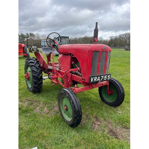 BMB President tractor. Runs and drives. Reg. VRA 755. Key in office