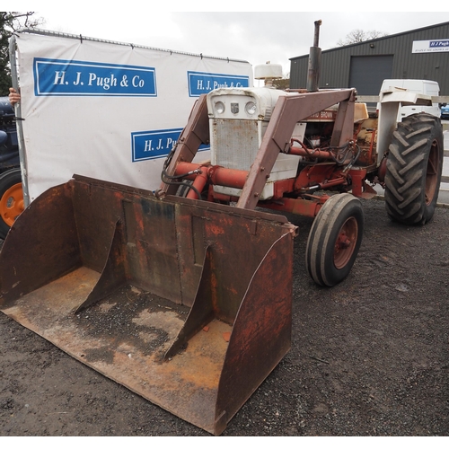 David Brown 1212 tractor. C/w loader, power steering and adjustable ...