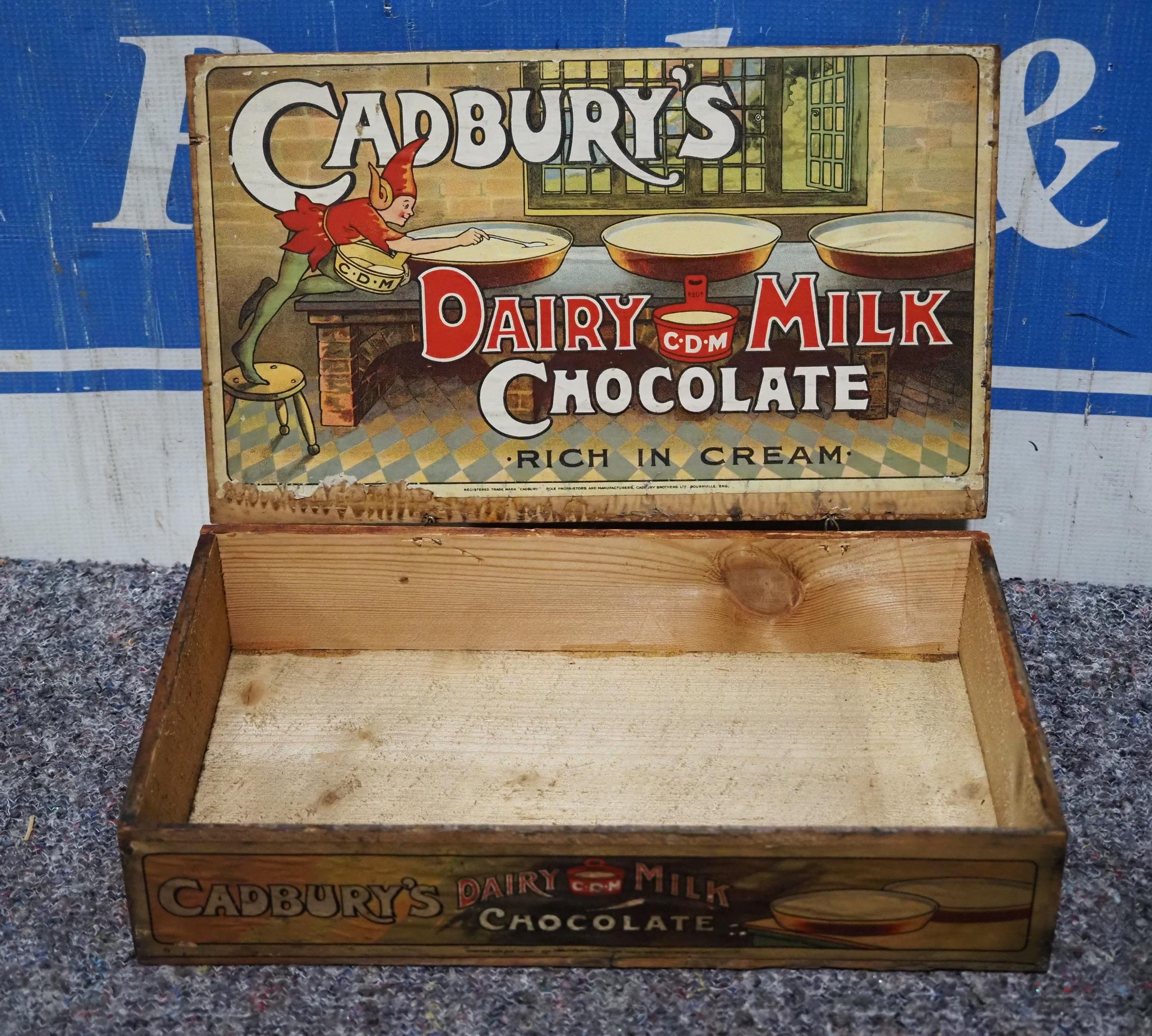 Cadburys dairy milk chocolate shop display box