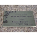 Savage Brothers catalogue for Traction and Portable engines c1900