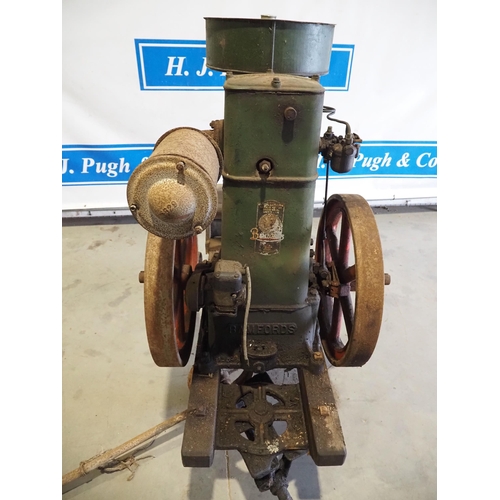 Bamfords Type SV3 stationary engine on trolley. Engine no. 17175