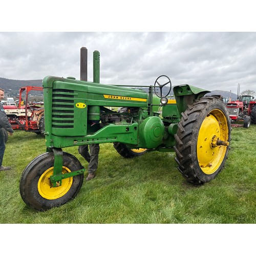 John Deere Model A 3 wheel tractor. Believed to be 1947. S/No. 608061 ...
