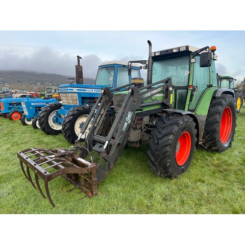 Fendt 510C tractor. C/w Trimma 340 loader, Euro headstock and grab ...