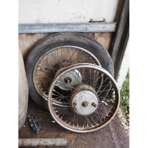 BSA C15 wheels