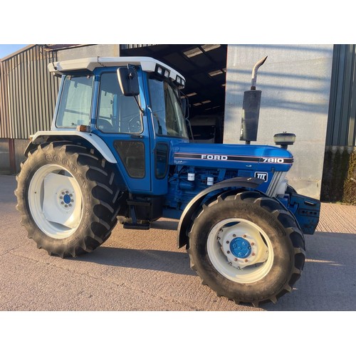 Ford 7810 4wd series 3 tractor. Runs and drives. C/w front weights ...