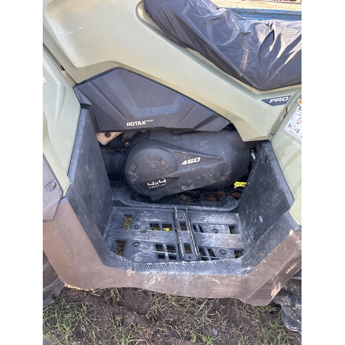 BRP outlander 450 Pro quad bike. Reg CX20 BNV. Key in office