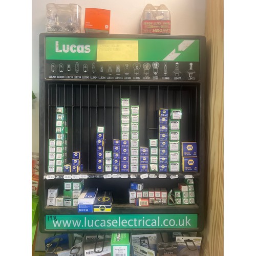 Lucas bulbs and rack